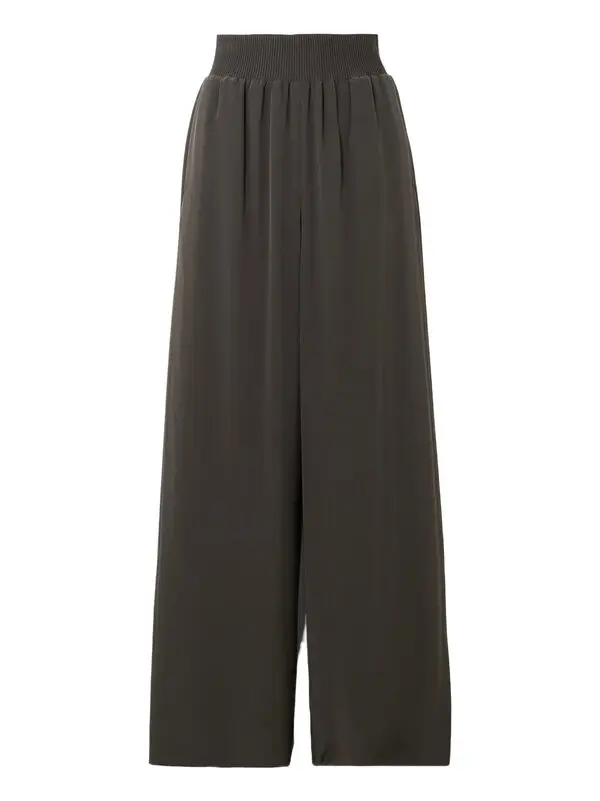 JOSEPH Nour Wide-leg Trousers - Cocoa