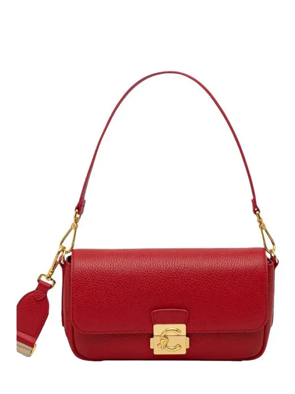 COCCINELLE Medium C-me Lock Shoulder Bag - Red