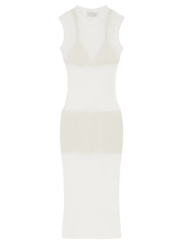 Stella McCartney Crocheted Cotton Midi Dress - White