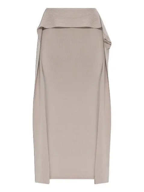 ENTIRE STUDIOS Layered Wrap Skirt - Nude