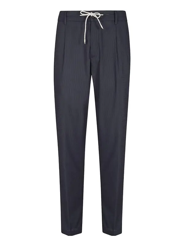 Eleventy Drawstring Casual Pants - Black