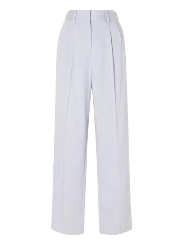 BLAZÉ MILANO Pleated Tapered Woven Trousers - White