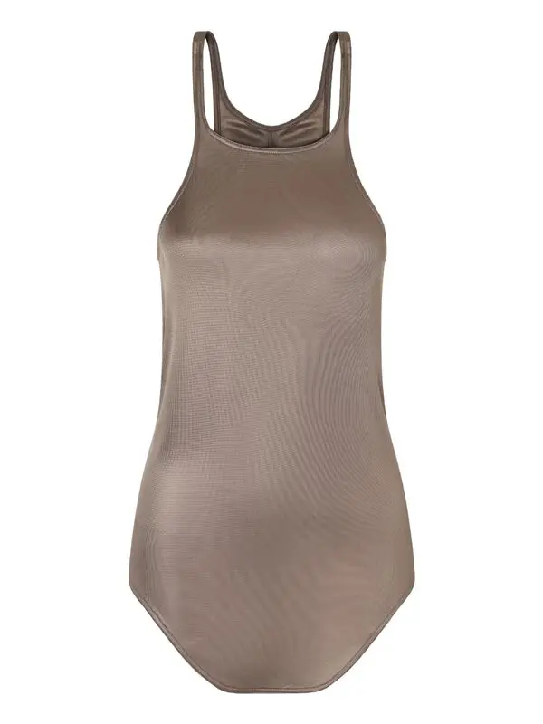 Rick Owens Metallic Jersey Racer Back Tank - Gray