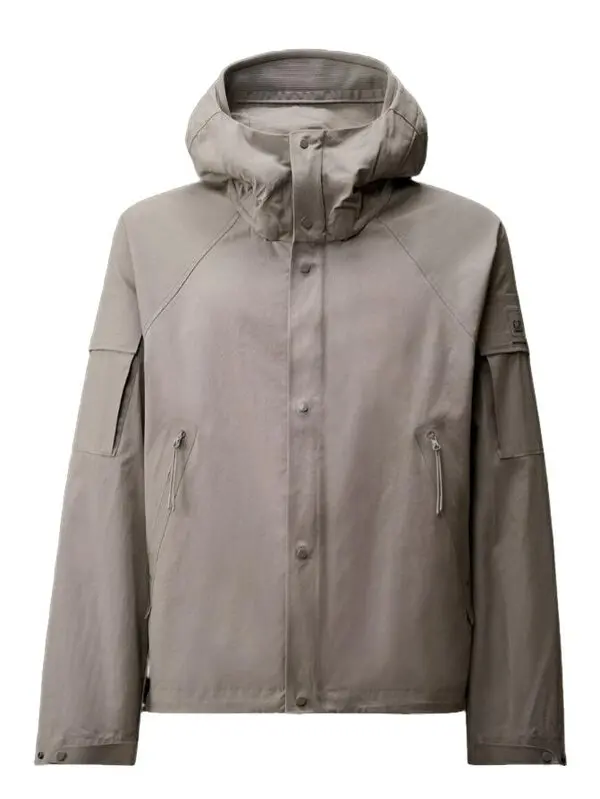 C.P. COMPANY Zip Pocket Hooded Jacket - Gray
