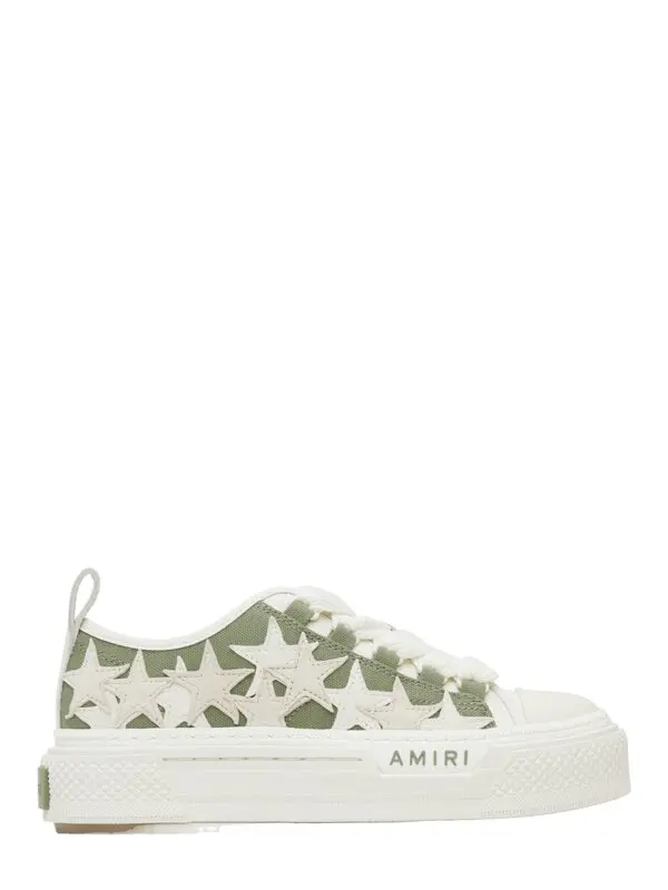 Amiri Stars Court Low-top Casual Sneakers - Green Tea Color