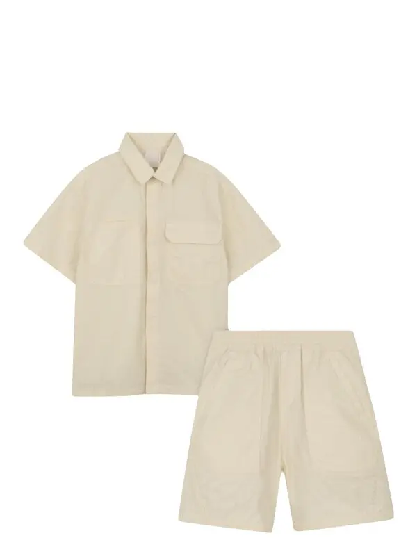 Givenchy Patch Pocket Shirt And Shorts Set - Beige