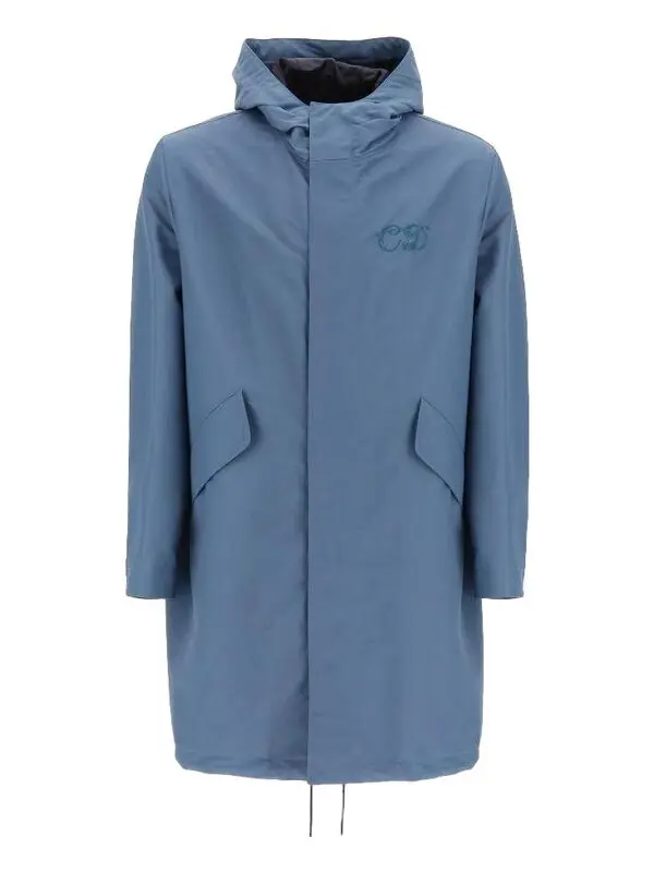 Dior Hooded Zip Casual Jacket - Blue