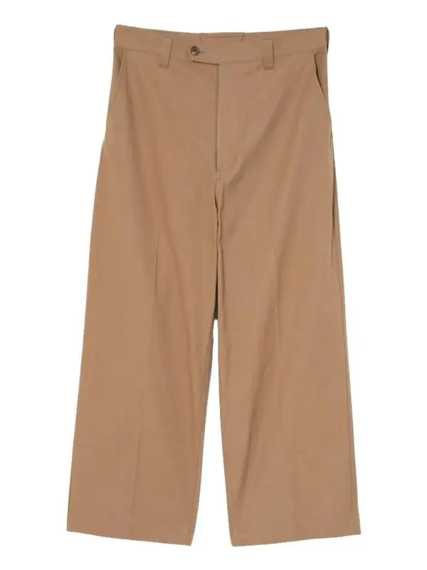 Comme Des Garçons Homme Wide Leg Trousers - Green