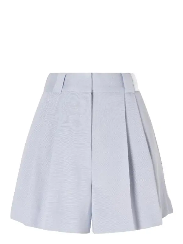 BLAZÉ MILANO Wide-leg Pleated Shorts - White