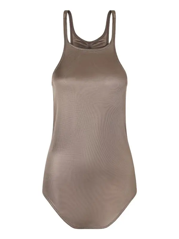 Rick Owens Metallic Jersey Racer Back Tank - Gray