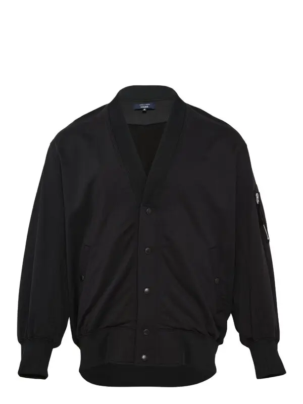 Comme Des Garçons Homme V-neck Long Sleeve Jacket - Black