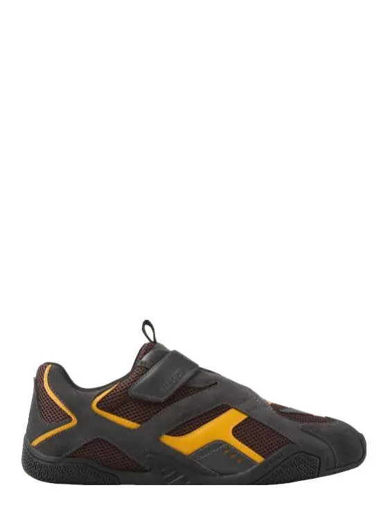 Versace Galaxia Lace-up Sneakers - Grayish Yellow