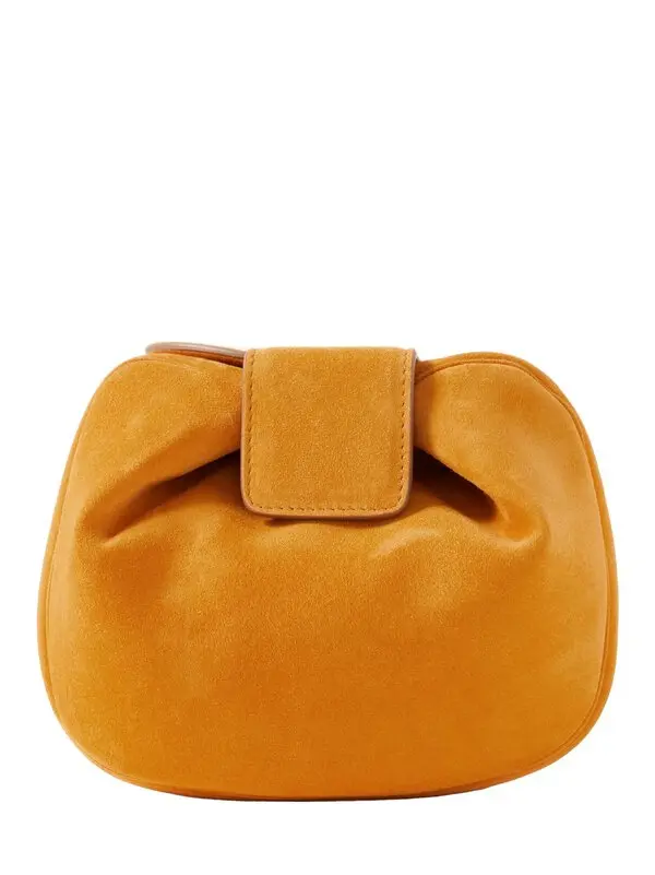 Gabriela Hearst Soft Suede Clutch - Orange