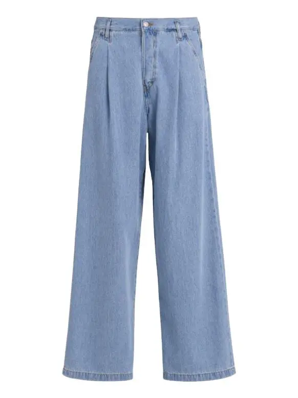 Dries Van Noten Penning Wide Leg Jeans - Blue