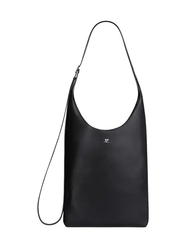 COURREGES Large Shoulder Bag - Black