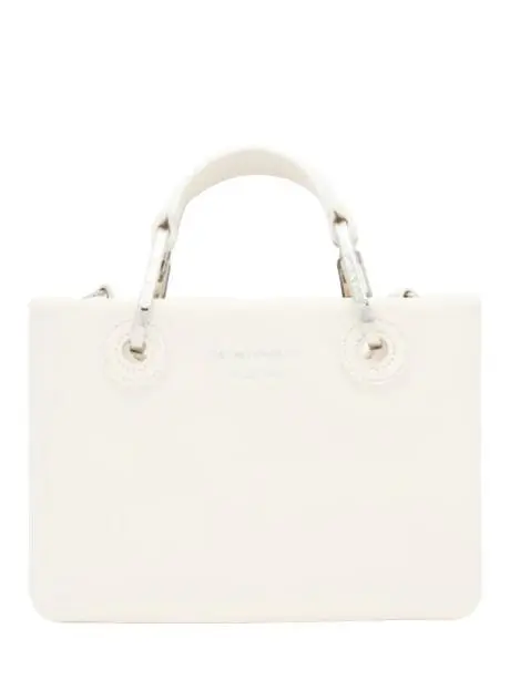 Emporio Armani Magnetic Buckle Shoulder Bag - Vanilla White