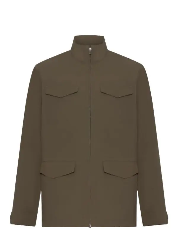 Herno Four-pocket Zipped Jacket - Brown