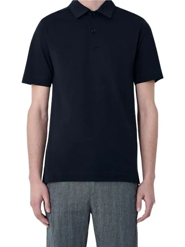 Dries Van Noten Helder Short-sleeved Polo Shirt - Black
