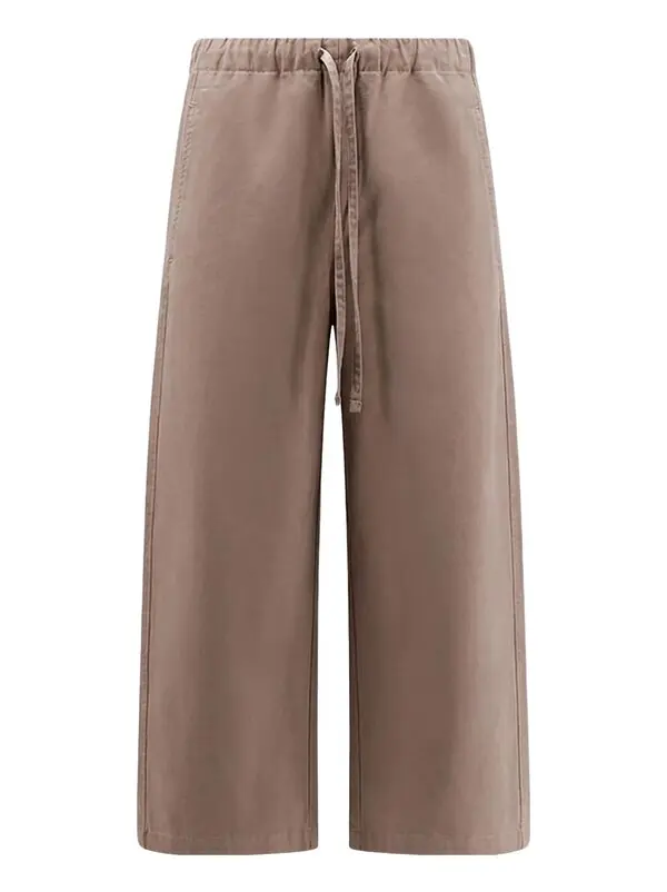 ENTIRE STUDIOS Loft Barrel-leg Cotton Pants - Brown