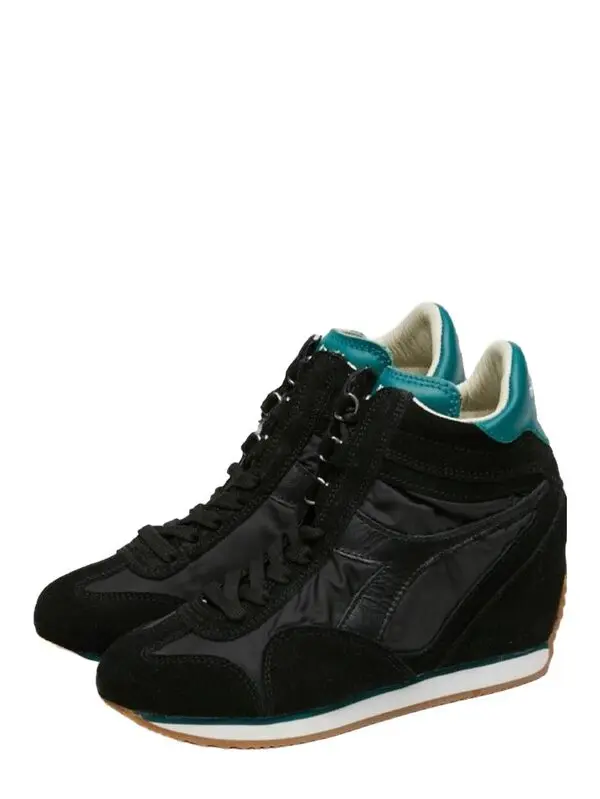 DIADORA Logo Casual Lace-up Sneakers - Black