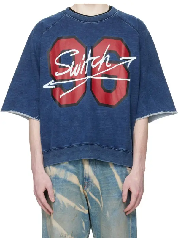 VIVIENNE WESTWOOD Short Sleeve Raglan Sweatshirt - Blue