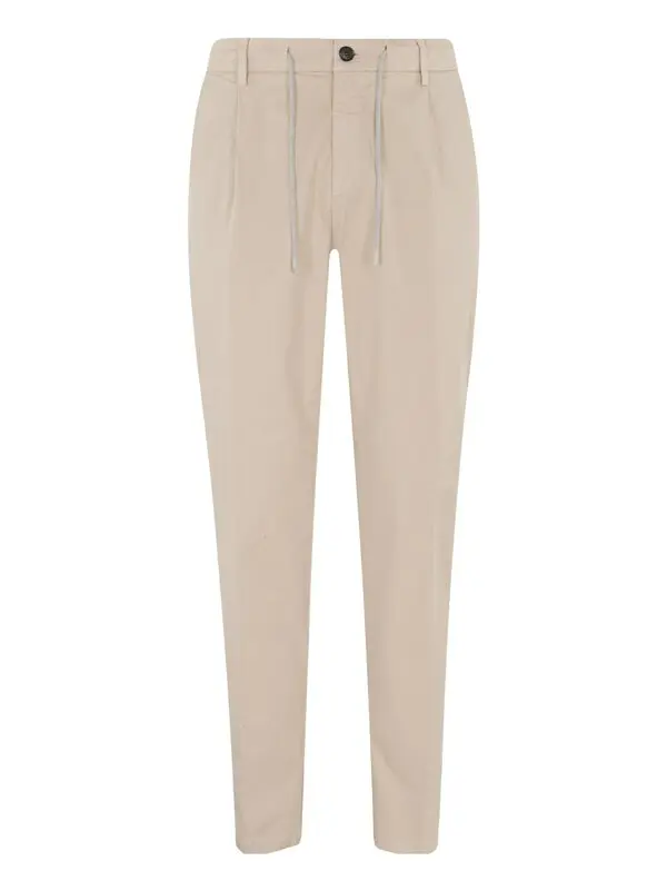 Eleventy Drawstring Tapered Trousers - Nude