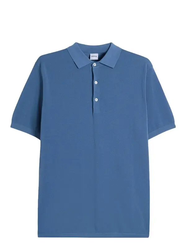 Aspesi Short Sleeve Polo Shirt - Blue