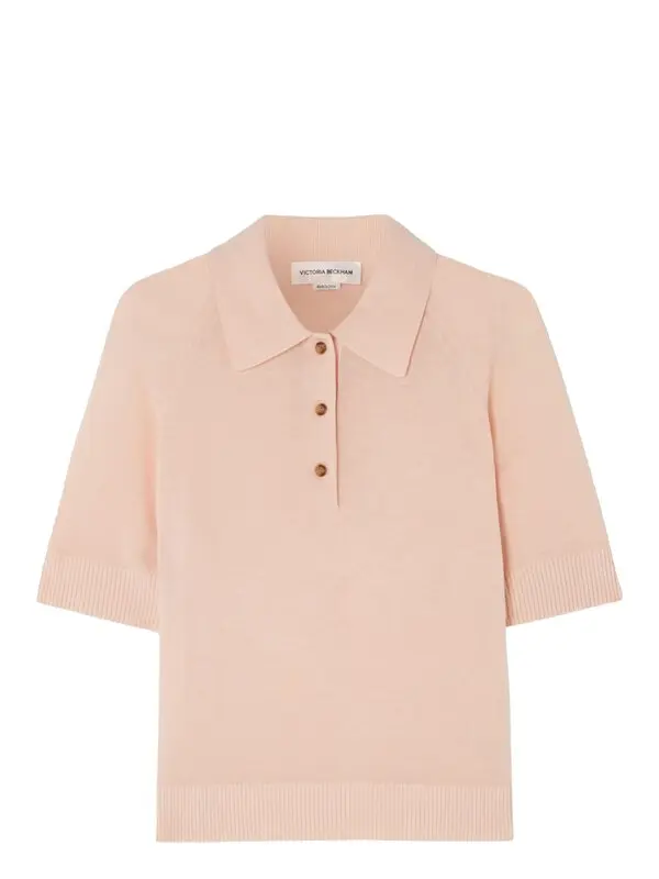 Victoria Beckham Wool Polo Shirt - No