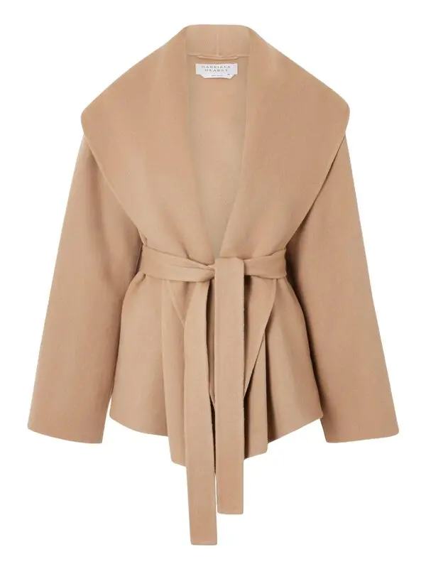 Gabriela Hearst Belted Cashmere Jacket - Nude