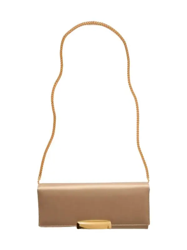 TOM FORD Satin Clutch - Brown