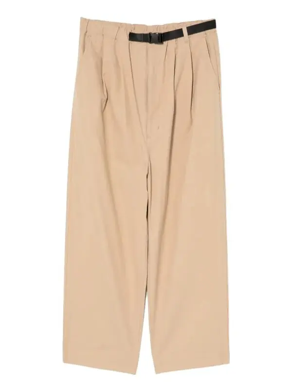 Comme Des Garçons Belted Waist Trousers - Beige