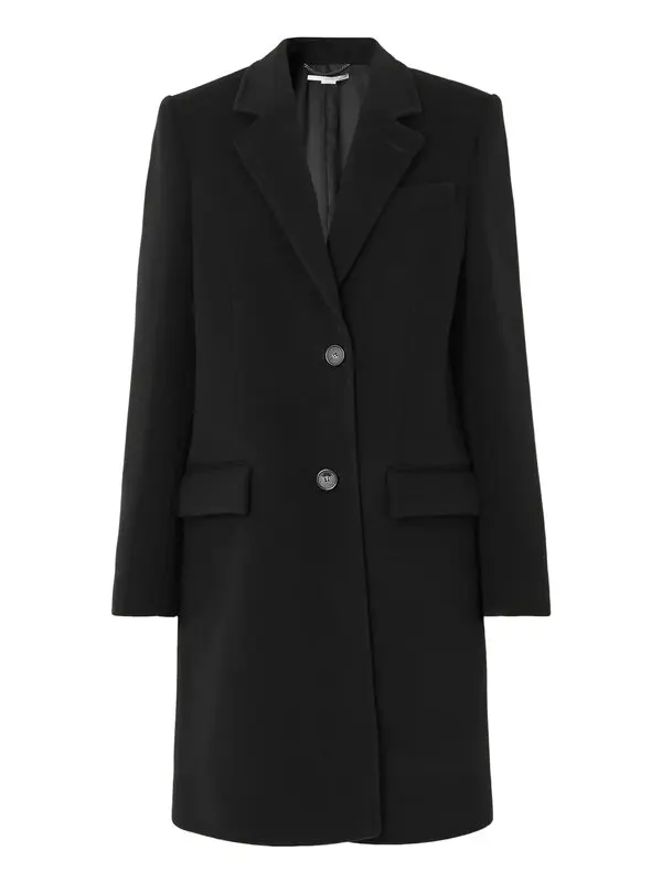 Stella McCartney Wool Tailored Coat - Black