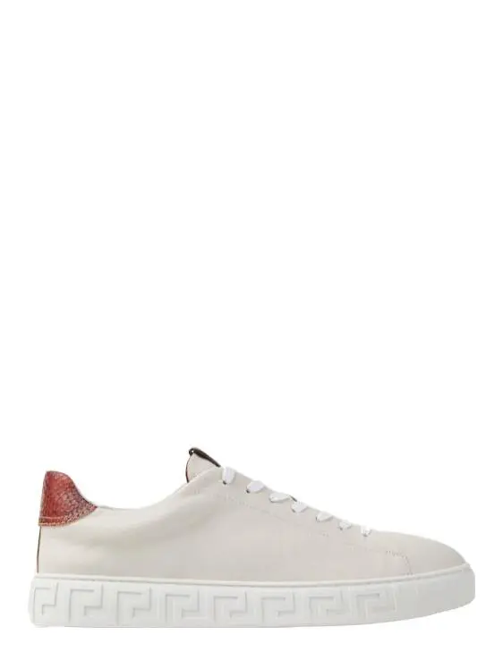 Versace Greca Lace-up Sneakers - Brown  White