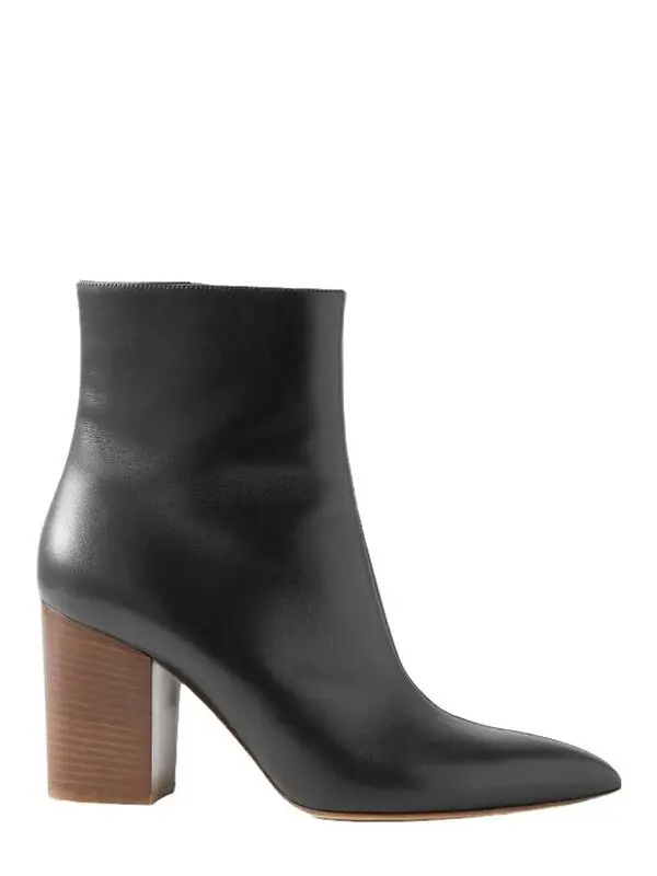 Gabriela Hearst Rio Leather Ankle Boots - Black