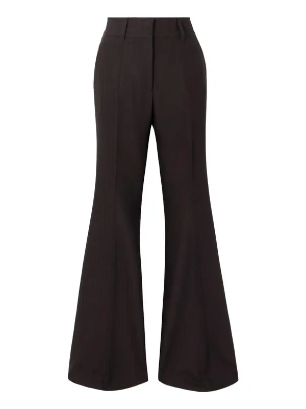 Gabriela Hearst Wool Flared Trousers - Black