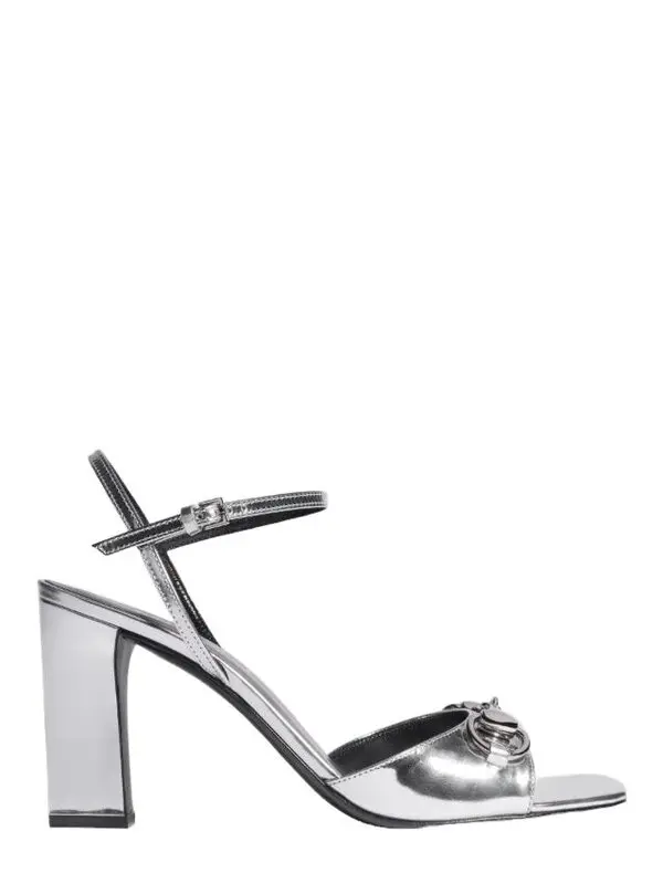 Gucci Signora Sandal - Metallic Silver