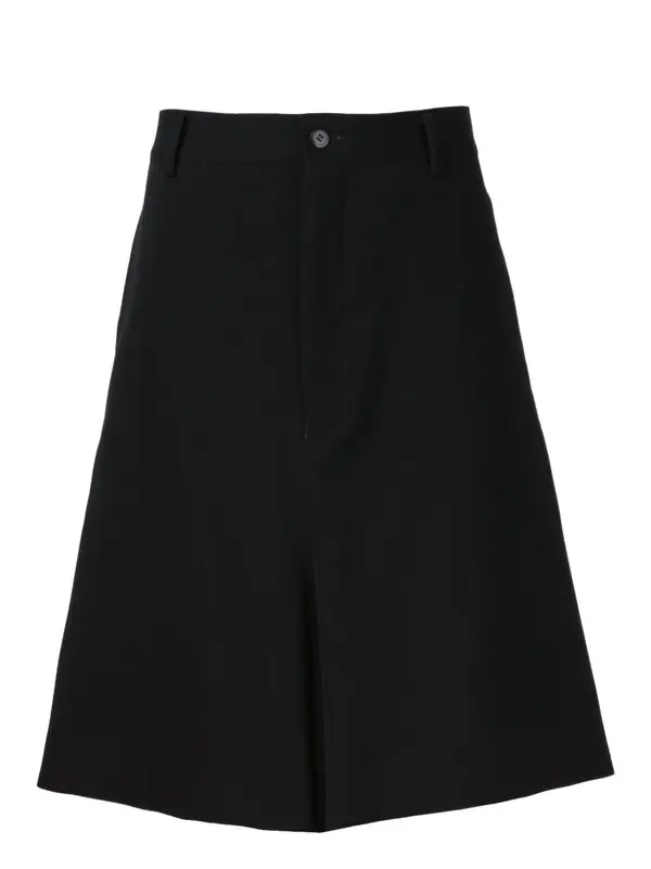 Comme Des Garçons Wide-leg Shorts - Black