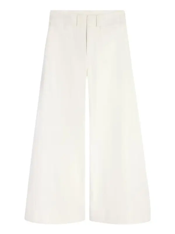 Celine Indigo Denim Flare Jeans - White
