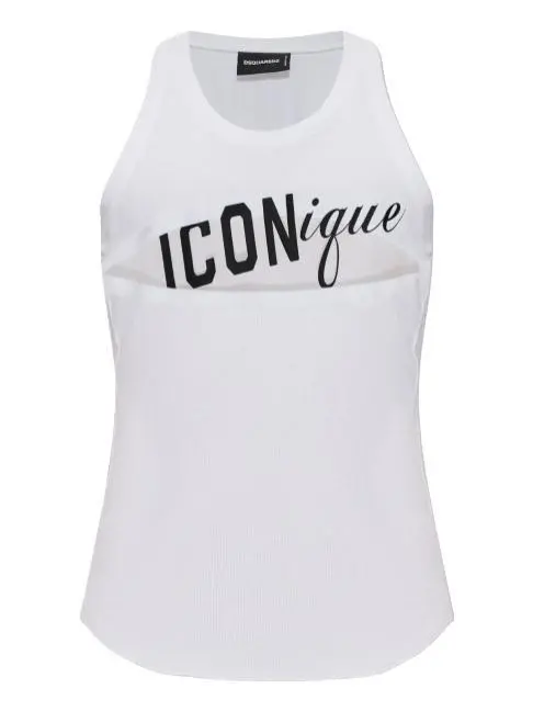 Dsquared2 Iconique Crewneck Vest - White