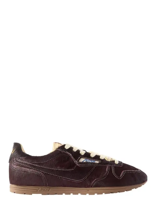 AUTRY Calf Hair Sneakers - Black