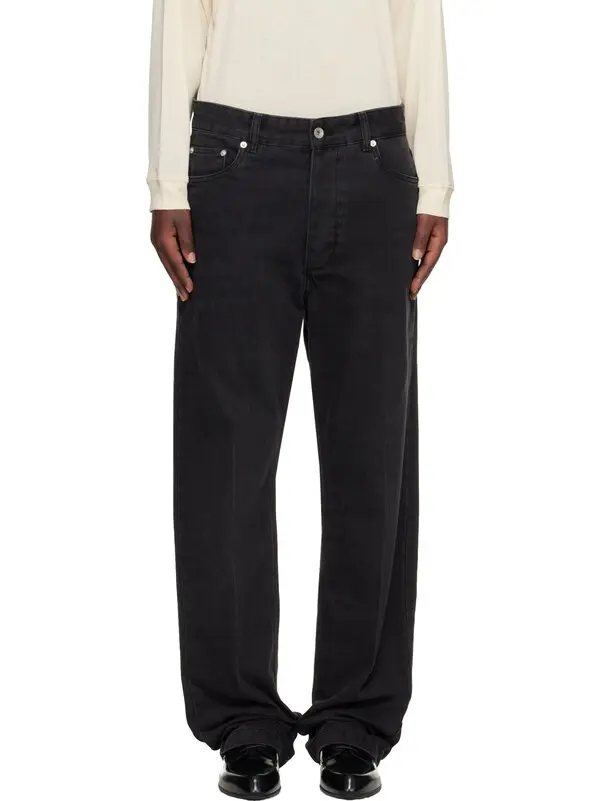 Studio Nicholson Belt Loop Jeans - Black
