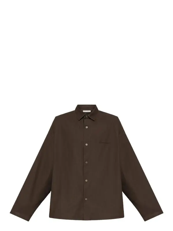 Fear Of God Oversized Overshirt - Brown