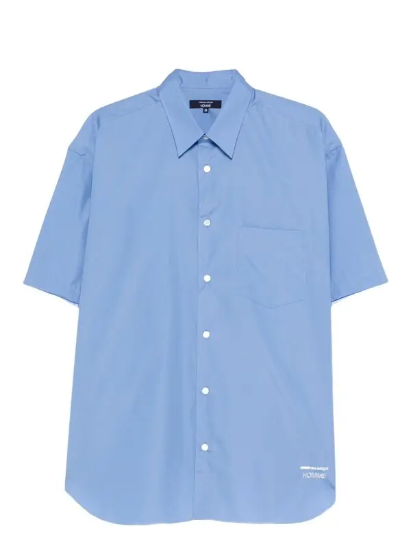 Comme Des Garçons Homme Oversized Logo Shirt - Light Blue