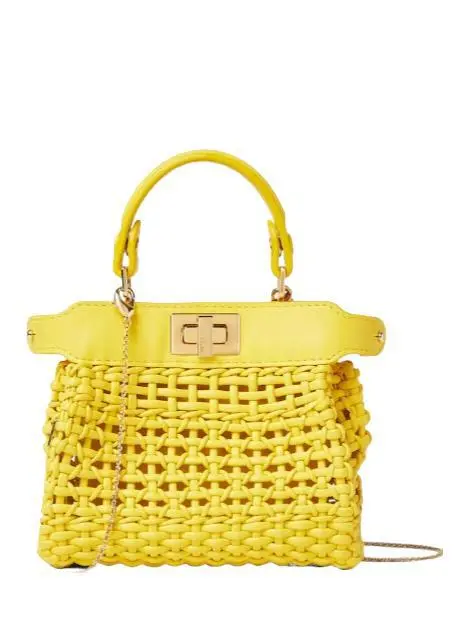 Fendi Nano Peekaboo Bag - Yellow