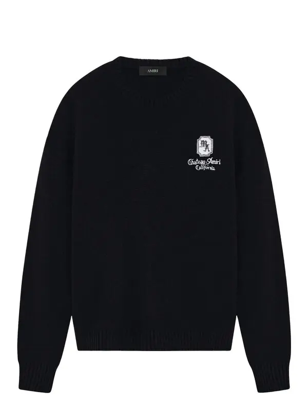 Amiri Ma Chateau Wool Blend Sweater - Black