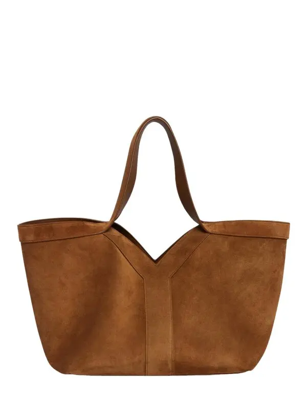 Saint Laurent Y-shaped Tote Bag - Brown