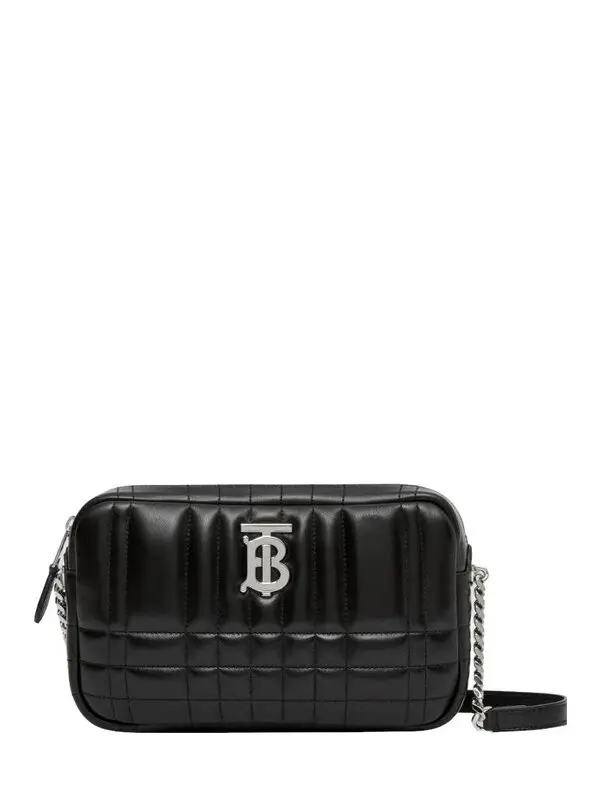 Burberry Lola Small Quilted Shoulder Bag - Black