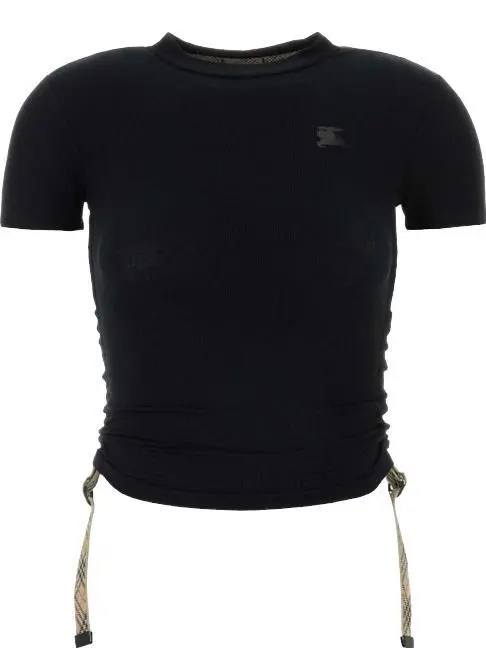 Burberry Avery Drawstring T-shirt - Black