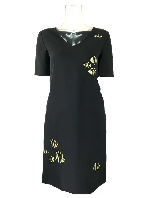 Moschino Logo Dress - Black