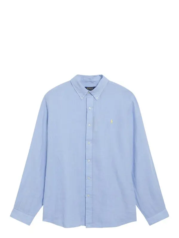 Polo Ralph Lauren Button-down Linen Shirt - Blue